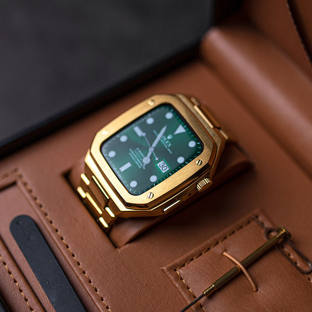 Apple Watch Luxury Case|iWatch 8 9 Stainless Steel Case and Band ...